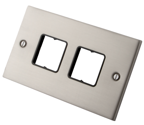 Switch Plate 2 Gang 4 Module | | In Stock